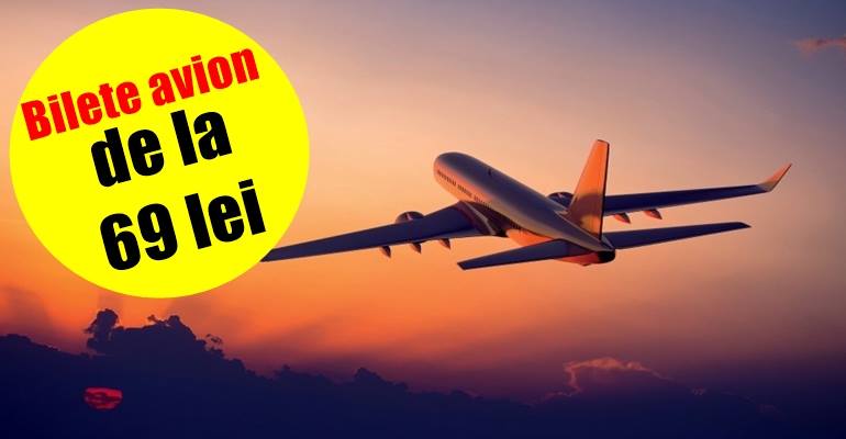 Promoție bilete de avion WizzAir. Prețuri de la 69lei către destinații ...